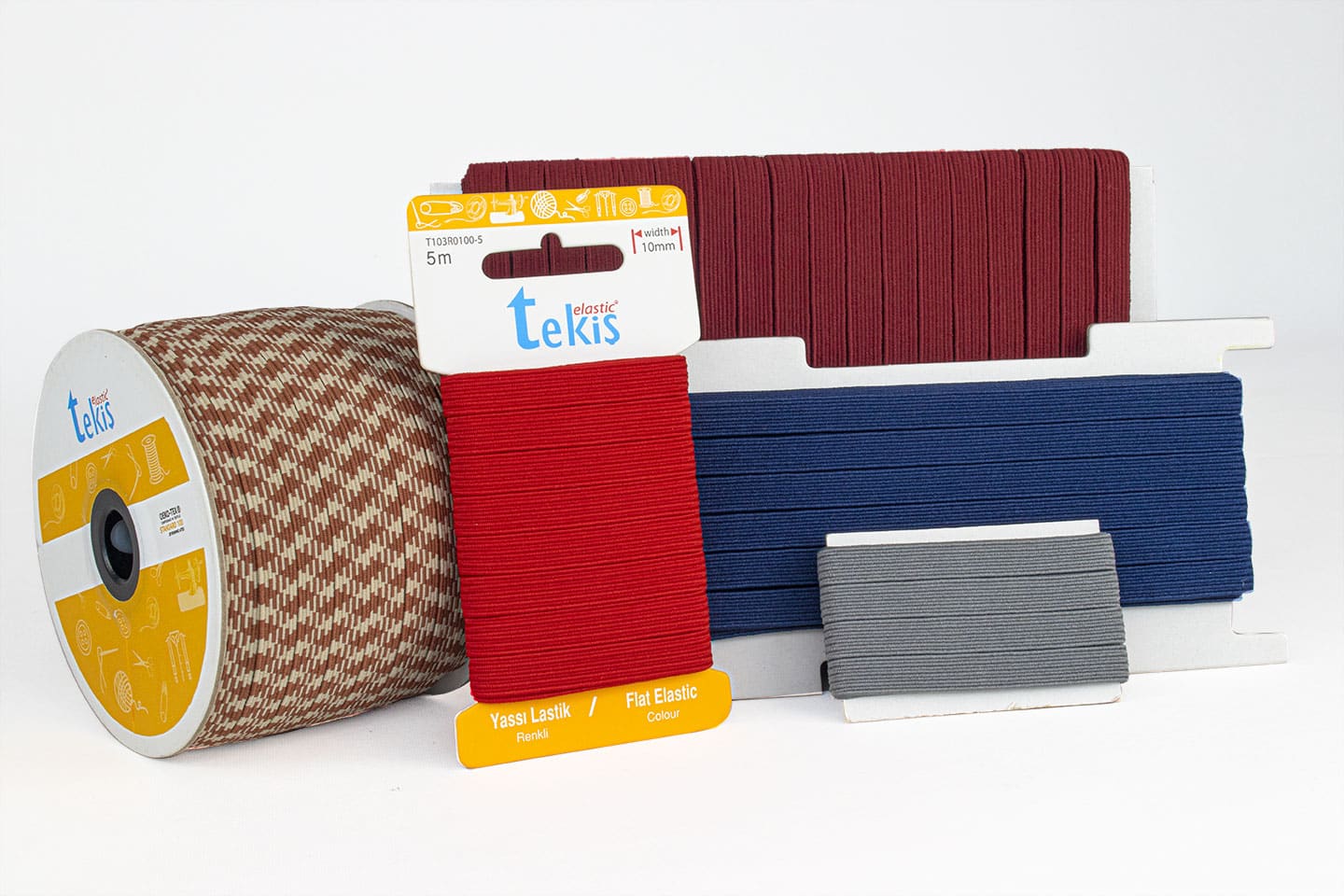 Flat Elastic Manufacturer, 4mm to 16mm- Tekis Lastik